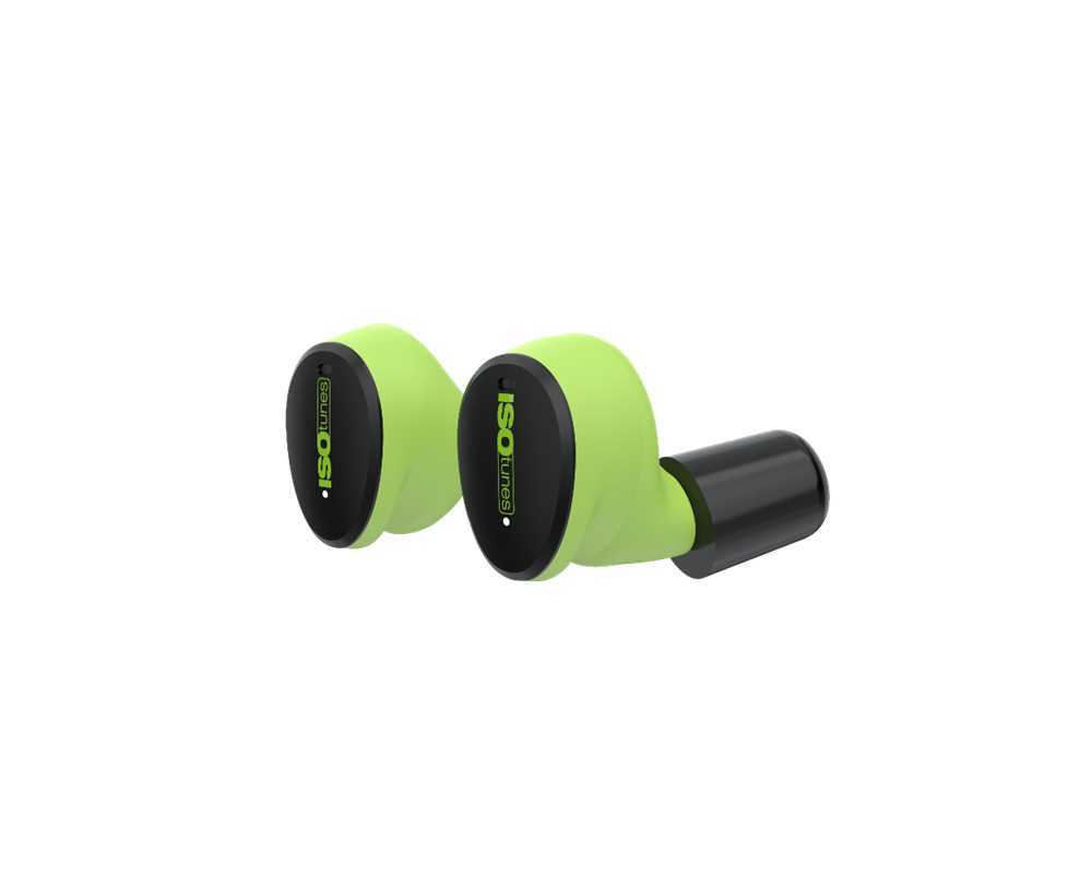 ISO Tunes FREE Aware True Wireless Bluetooth Earbuds - Safety Green ...