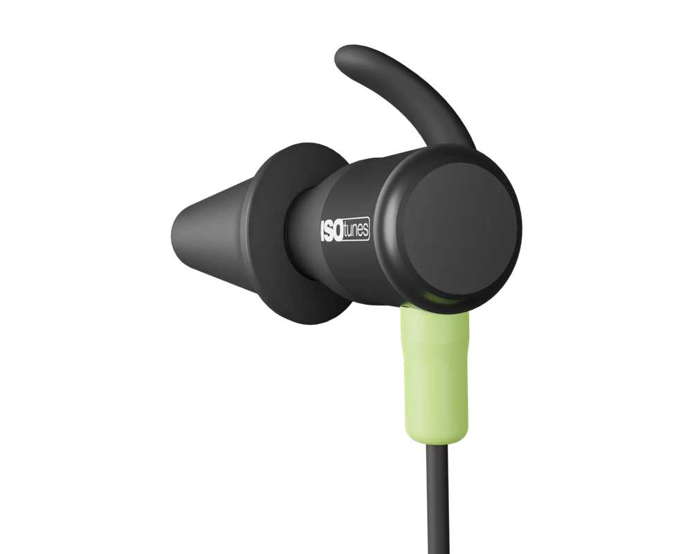 ISO Tunes LITE Bluetooth Earbuds - Safety Green | the Lawnmower Hospital