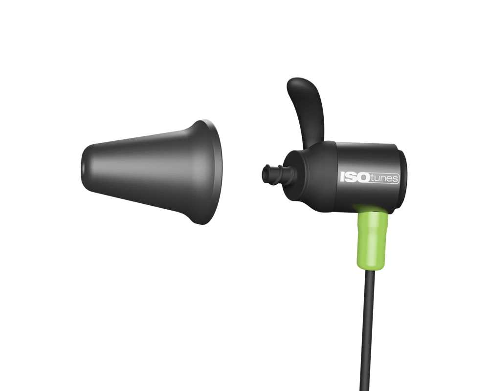 ISO Tunes LITE Bluetooth Earbuds - Safety Green | the Lawnmower Hospital