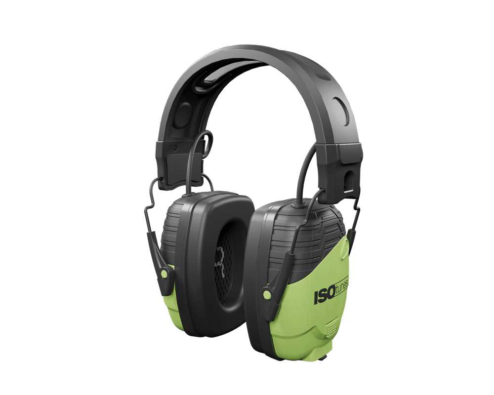 ISO Tunes LINK Aware Bluetooth Earmuff - Safety Green, Ambient ...