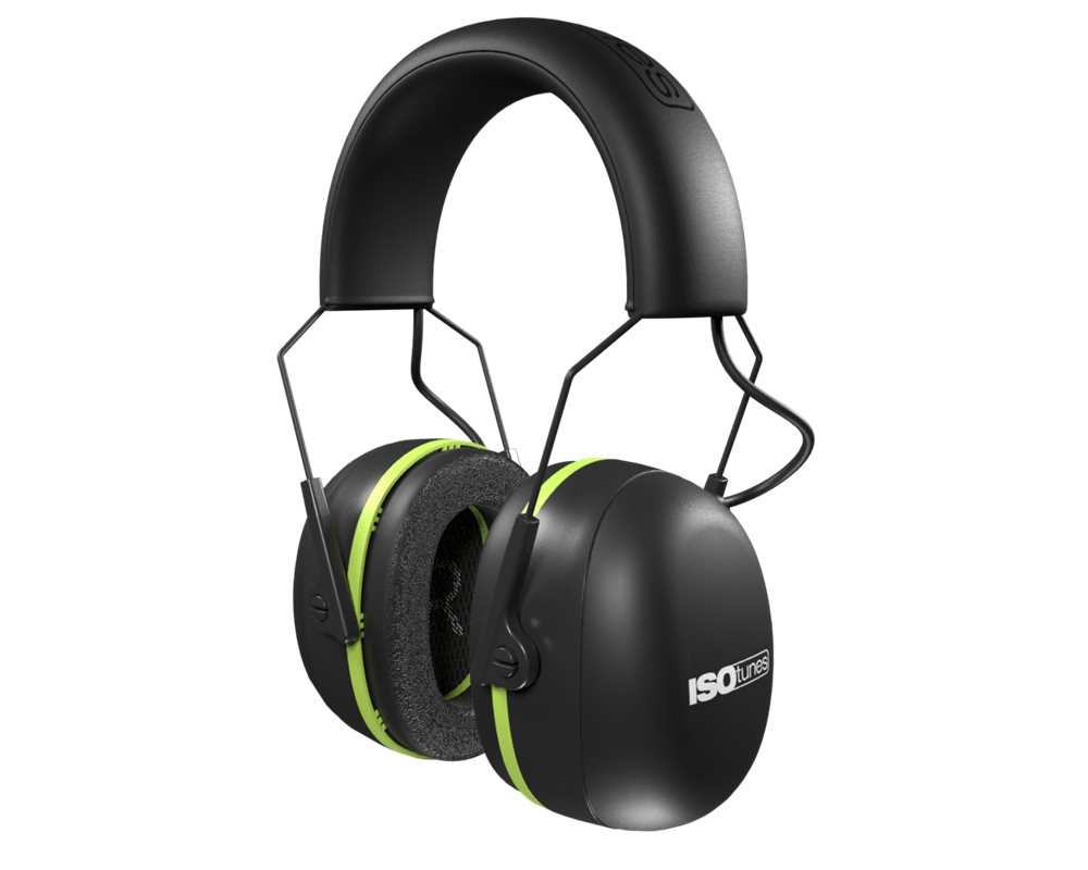 ISO Tunes AIR DEFENDER Bluetooth Earmuff - Black/Safety Green | the ...